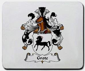 Grote Family Shield / Coat Of Arms Mouse Pad – Family Crests / Coat of Arms Gifts