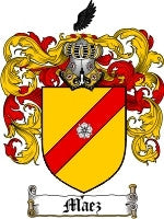 Maez family crest coat of arms emailed to you within 24 hours – Family ...