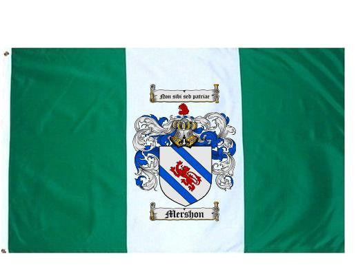 Mershon Coat of Arms Flag / Family Crest Flag – Family Crests / Coat of ...