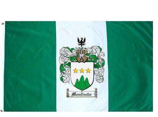 Monticello Coat of Arms Flag / Family Crest Flag – Family Crests / Coat ...