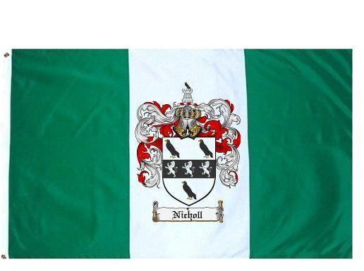 Nicholl Coat of Arms Flag / Family Crest Flag – Family Crests / Coat of ...