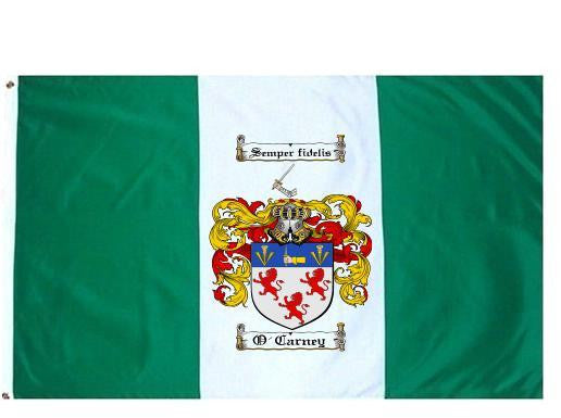 O'Carney Coat of Arms Flag / Family Crest Flag – Family Crests / Coat ...