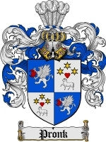Pronk family crest coat of arms emailed to you within 24 hours – Family ...