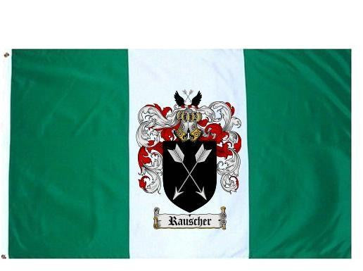 Rauscher Coat of Arms Flag / Family Crest Flag – Family Crests / Coat ...