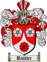 Rissler family crest coat of arms emailed to you within 24 hours ...