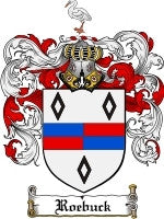 Roebuck family crest coat of arms emailed to you within 24 hours ...