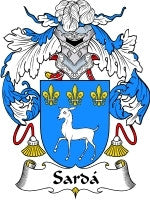 Sarda family crest coat of arms emailed to you within 24 hours – Family ...