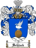 Schlack family crest coat of arms emailed to you within 24 hours ...