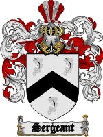 Sergeant family crest coat of arms emailed to you within 24 hours ...