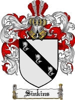 Sinkins family crest coat of arms emailed to you within 24 hours ...
