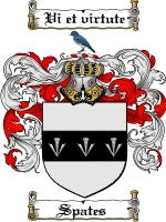 Spates family crest coat of arms emailed to you within 24 hours ...
