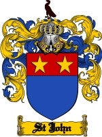 St'John family crest coat of arms emailed to you within 24 hours ...