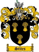 Stites family crest coat of arms emailed to you within 24 hours ...