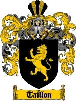 Taillon family crest coat of arms emailed to you within 24 hours ...