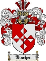 Tincher family crest coat of arms emailed to you within 24 hours ...