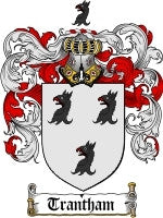 Trantham family crest coat of arms emailed to you within 24 hours ...