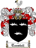 Tunstall family crest coat of arms emailed to you within 24 hours ...