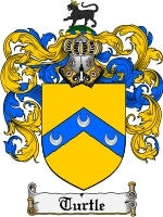Turtle family crest coat of arms emailed to you within 24 hours ...