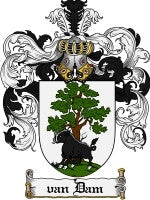 Van'Dam family crest coat of arms emailed to you within 24 hours ...