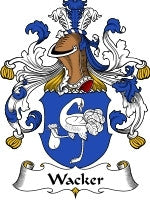 Wacker family crest coat of arms emailed to you within 24 hours ...