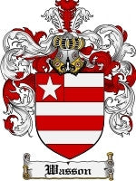Wasson family crest coat of arms emailed to you within 24 hours ...