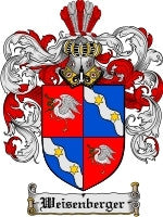 Weisenberger family crest coat of arms emailed to you within 24 hours ...