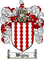 Wigley family crest coat of arms emailed to you within 24 hours ...